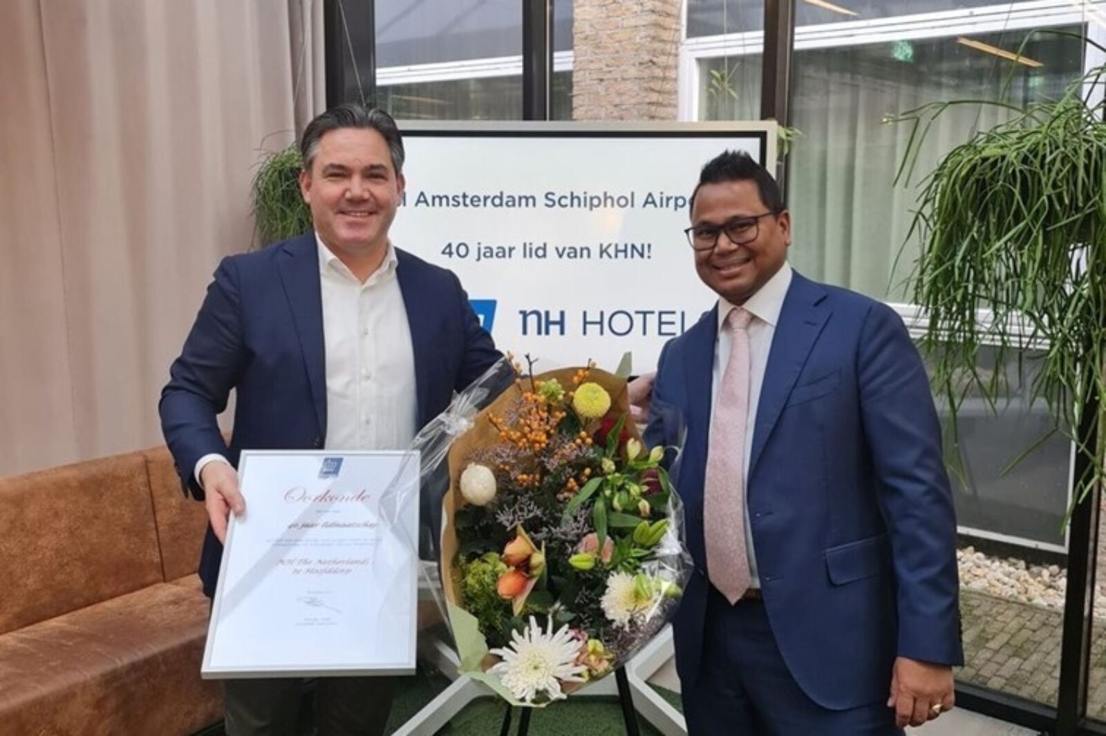 Hotel NH Amsterdam Airport Schiphol te Hoofddorp 40 jaar lid… | KHN